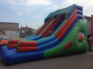 Superslide Hire | Red & Blue Inflatable Slide